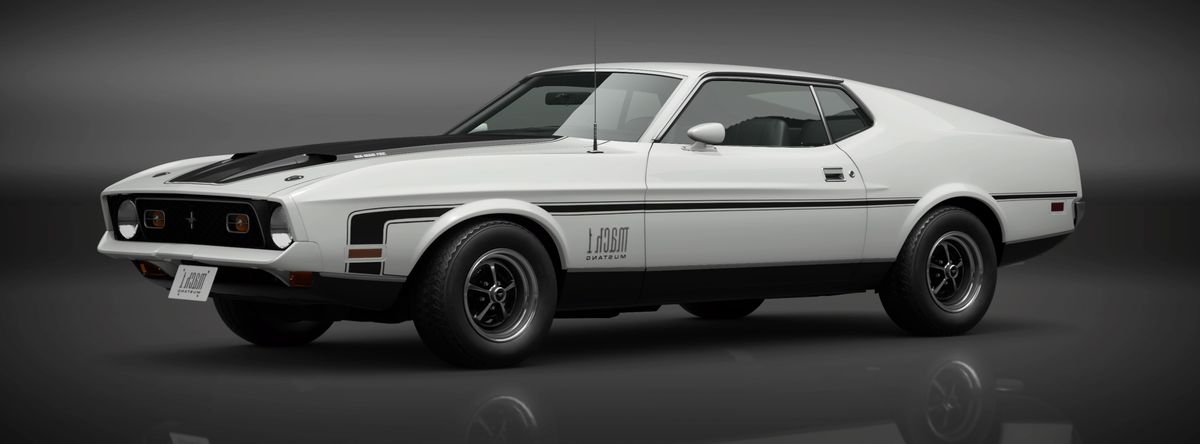 Ford Mustang Mach 1 '71 with engine swap Coyote-5.0L-Mustang in GT7 ...