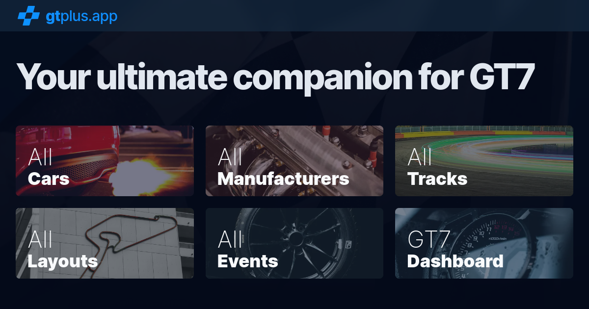 GT7 Dashboard - gtplus